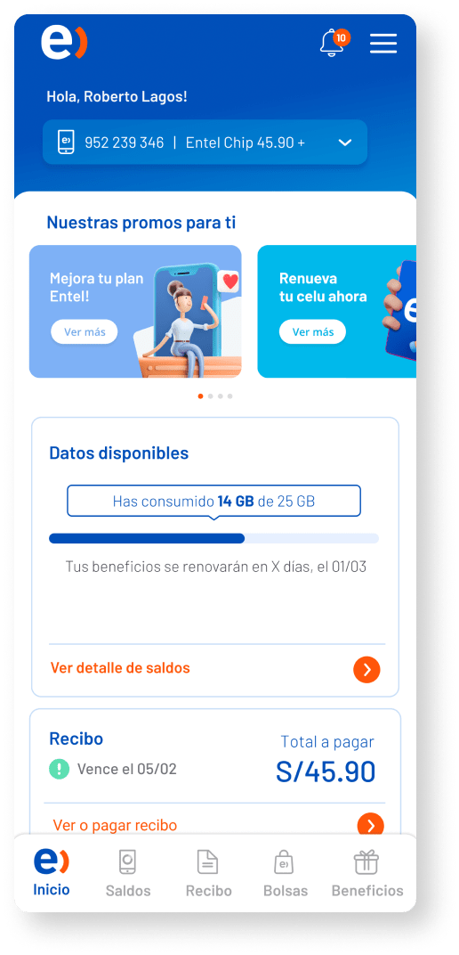 App Mi Entel | Entel Perú