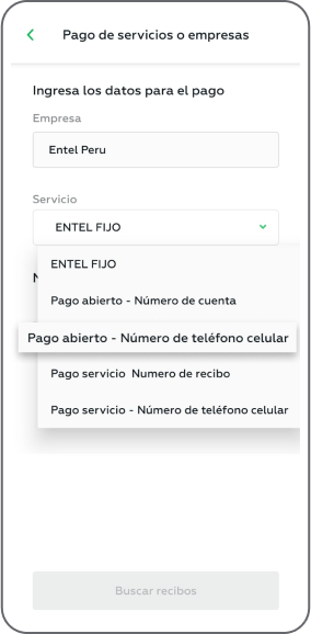 paga tu recibo con interbank | Entel Perú